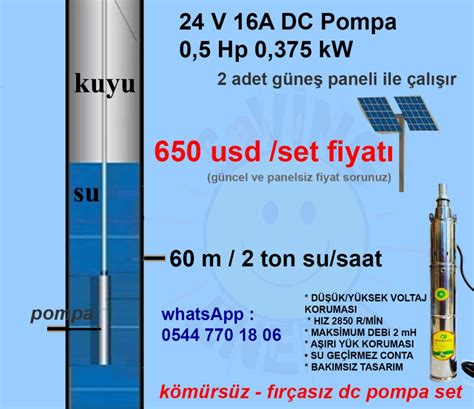 Dc Pompa Fişini Güneşe Tak