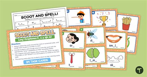 Graphemes Scoot Task Cards Teach Starter
