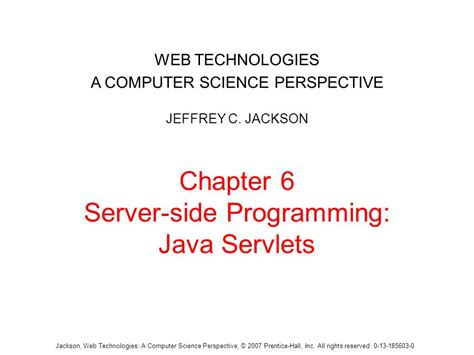 Chapter 6 Server Side Programming Java Servlets Ppt Video Online