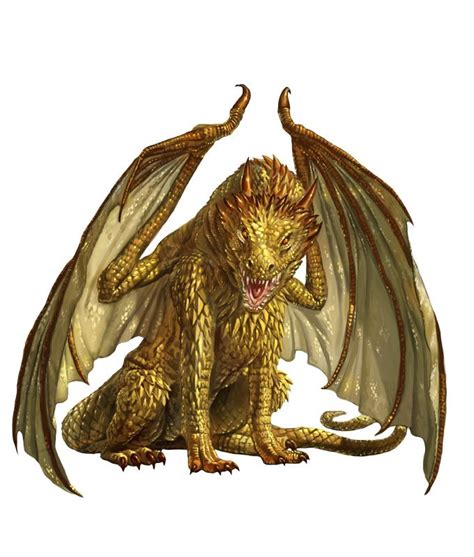 Gold Dragon Dnd Wallpaper