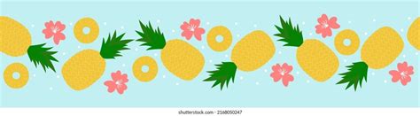 Pineapple Border Photos Images And Pictures Shutterstock