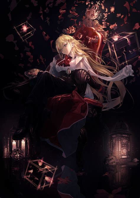 Maronmokaet Shadowverse Absurdres Highres 1girl Black Gloves