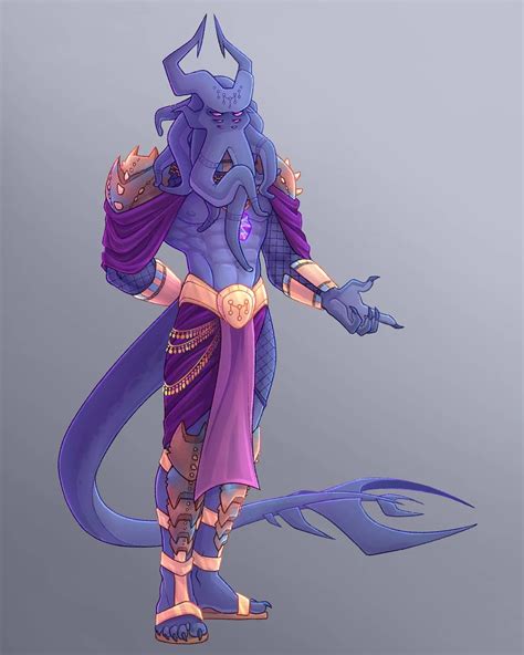 Oc Art Nenres Triton Warlock Dnd In 2021