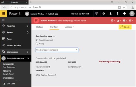 How To Publish View Edit App In Power BI