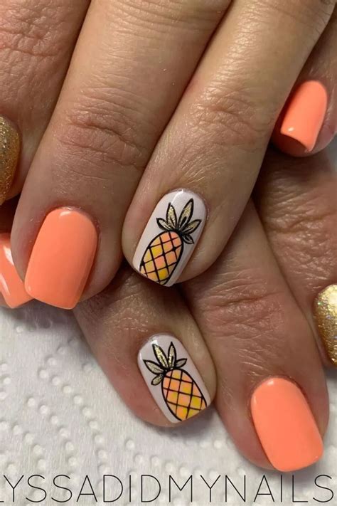 20 Cute Pineapple Nail Designs To Wear This Summer