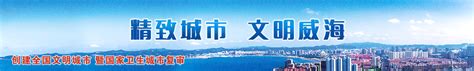 威海市人民政府 创建全国文明城市暨国家卫生城市复审