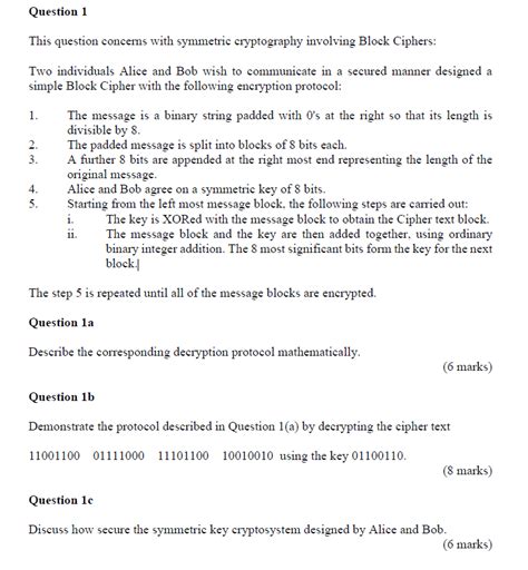 Solved Question This Question Concerns With Symmetric Chegg