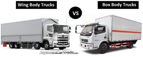 Wing Body Trucks Vs Box Body Trucks Japan Used Trucks