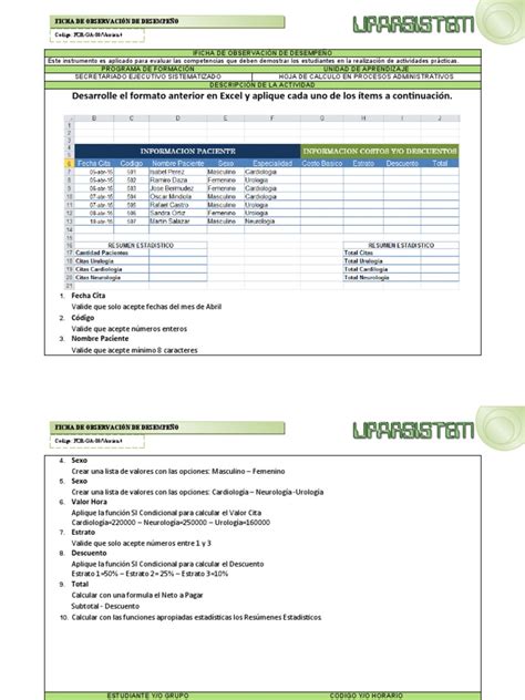 Instrumento De Evaluacion Excel Pdf Microsoft Excel Hoja De Cálculo