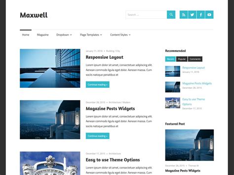 Maxwell Wordpress Theme Themezee