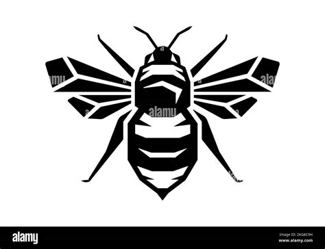 A Simple Vector Illustration Of A Bee Stock Vector Image And Art Alamy