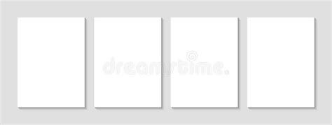 Basic Template Plain Cover Set Stock Vector Illustration Of