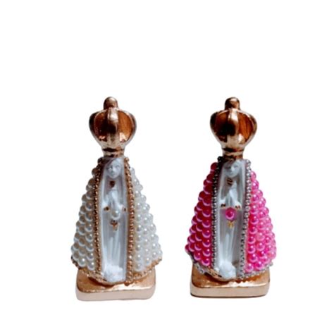 Imagem Nossa Senhora Aparecida Pérola 11 Cm Gesso Shopee Brasil