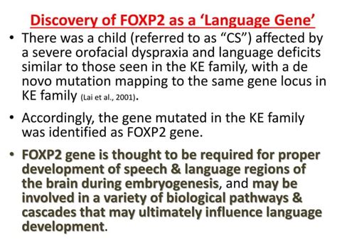 Language And Speech Disorders Geneticspptx