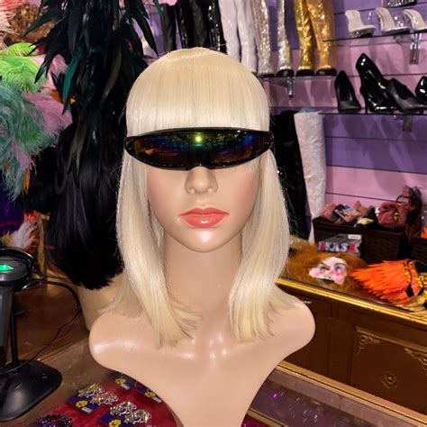 Black Frame Visor Sunglasses