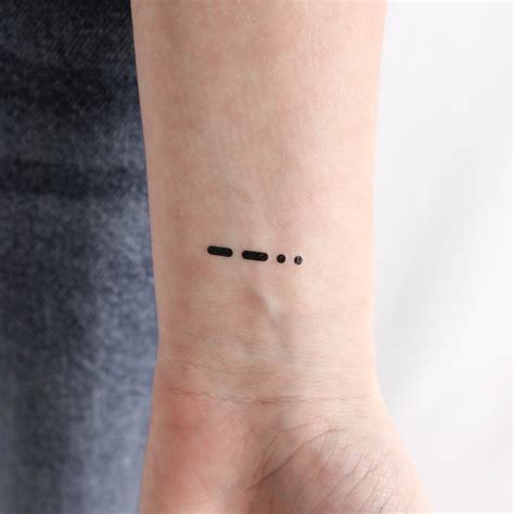Morse Code Tattoo