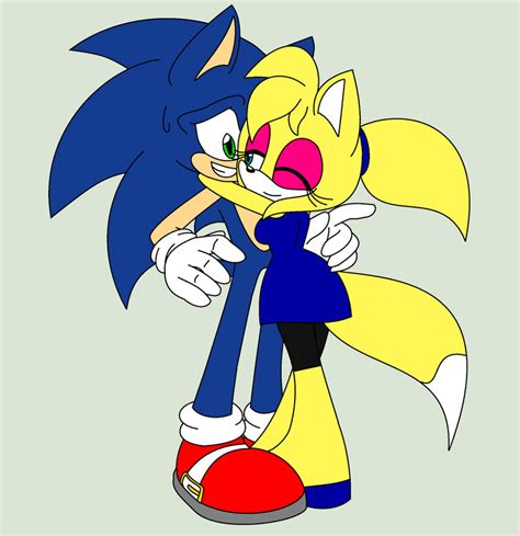 Melody And Sonic Flirty Cuddle By Melimoo Nova On Deviantart