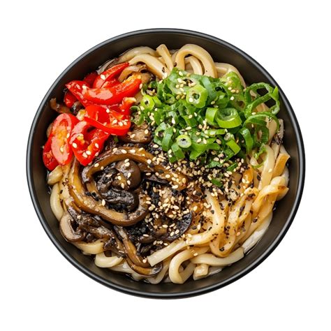 Flavorful Udon Noodles With Toppings In Soup 54905563 Png