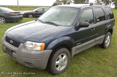 2002 Ford Escape Xls Suv In Trenton Mo Item Hj9595 Sold Purple Wave