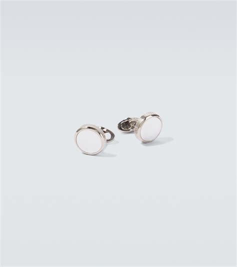 Sterling Silver Cufflinks In White Giorgio Armani Mytheresa