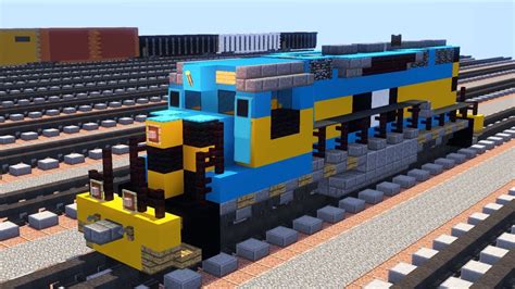 Minecraft Unstoppable Awvr 1206 Sd40 2 Train Tutorial Youtube