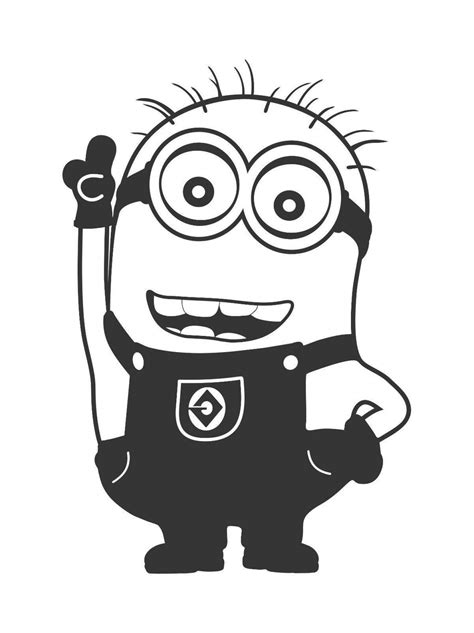 Minions Clipart Black And White 10 Free Cliparts Download Images On