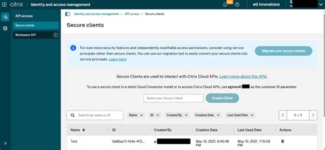 Creating Api Client On The Citrix Cloud