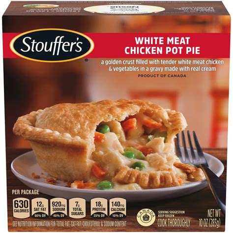 Stouffers White Meat Chicken Pot Pie Frozen Meal 10 Oz Kroger