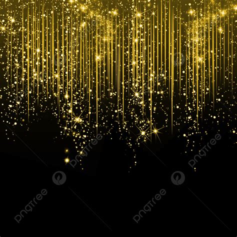 Garland Border Gold Glitter Vector Background Fairy Hanging Border Background Image And