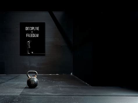 Discipline Freedom Minimalistic Motivational Art Etsy