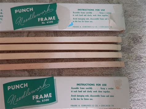 Punch Needlework Frames In Box Or Artist Stretcher Strips Or Stretcher