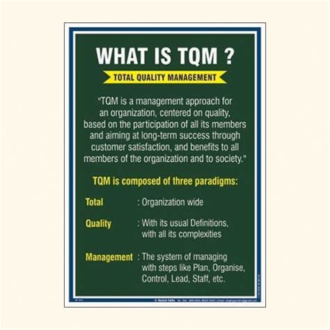Multi Total Quality Management Posters At Best Price In Mumbai Kaizen