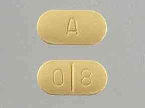 A 0 8 Pill Yellow Capsule Oblong Pill Identifier