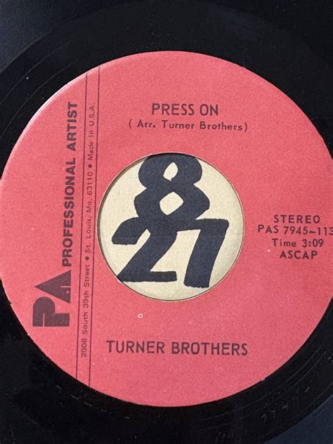 Yahooオークション Turner Brothers Press On 両面nm