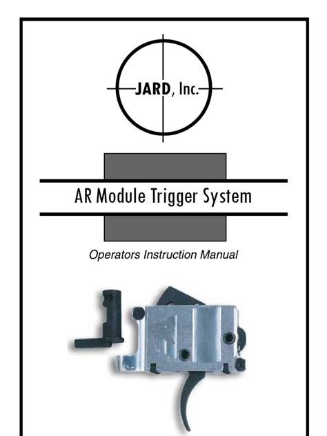 Ar Module Trigger System Jard Inc Pdf Trigger Firearms