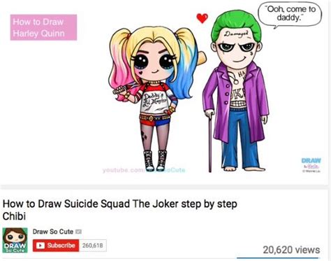 How To Draw The Joker And Harley Quinn
