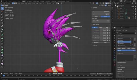 Seperate Objects Not Moving Properly With The Head Animation And
