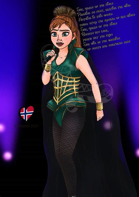 Disneyeurovision 2023 Artists 03 Anna By Cheshirescalliart On
