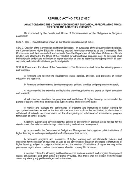 Tesda And Ched Pdf Government