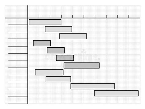 A Gantt Chart Is A Type Of Bar Chart That Illustrates A Project Stock Illustration