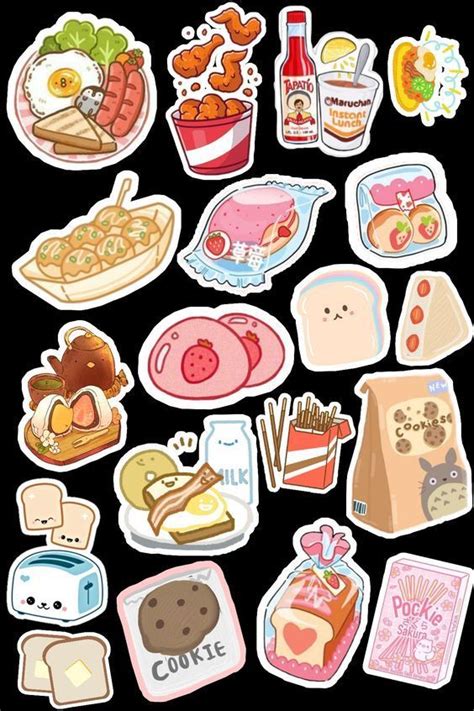 Cute Kawaii Food Stickers