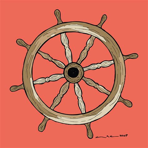Drawing Of A Ships Wheel Warehouse Of Ideas