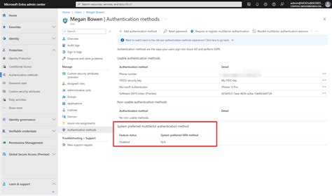 Manage User Preferred Multi Factor Authentication Method In Microsoft