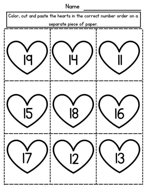 Number Sequencing Worksheets By Chelsies Creations Tpt
