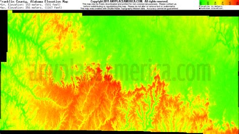 Free Franklin County Alabama Topo Maps And Elevations