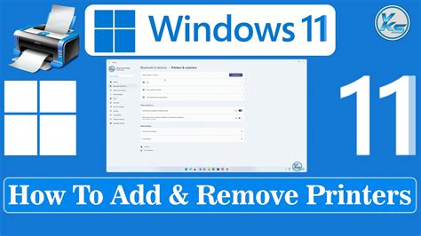 How To Add And Remove Printers In Windows 11 Youtube