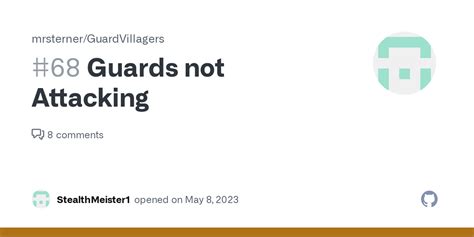 Guards Not Attacking · Issue 68 · Mrsternerguardvillagers · Github