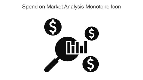 Spend On Market Analysis Monotone Icon In Powerpoint Pptx Png And Editable Eps Format PPT