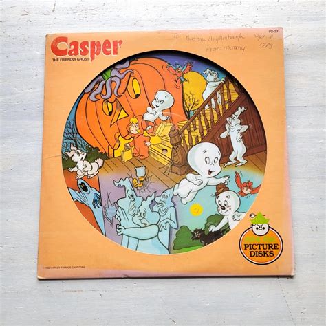 Vintage 1982 Casper The Friendly Ghost Peter Pan 12 Picture Disk Etsy