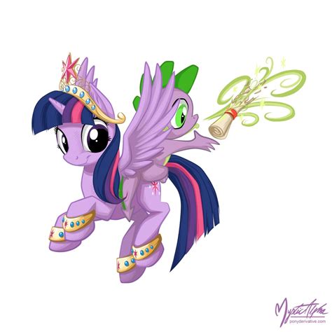 Princess Twilight Sparkle And Spike By Mysticalpha On Deviantart